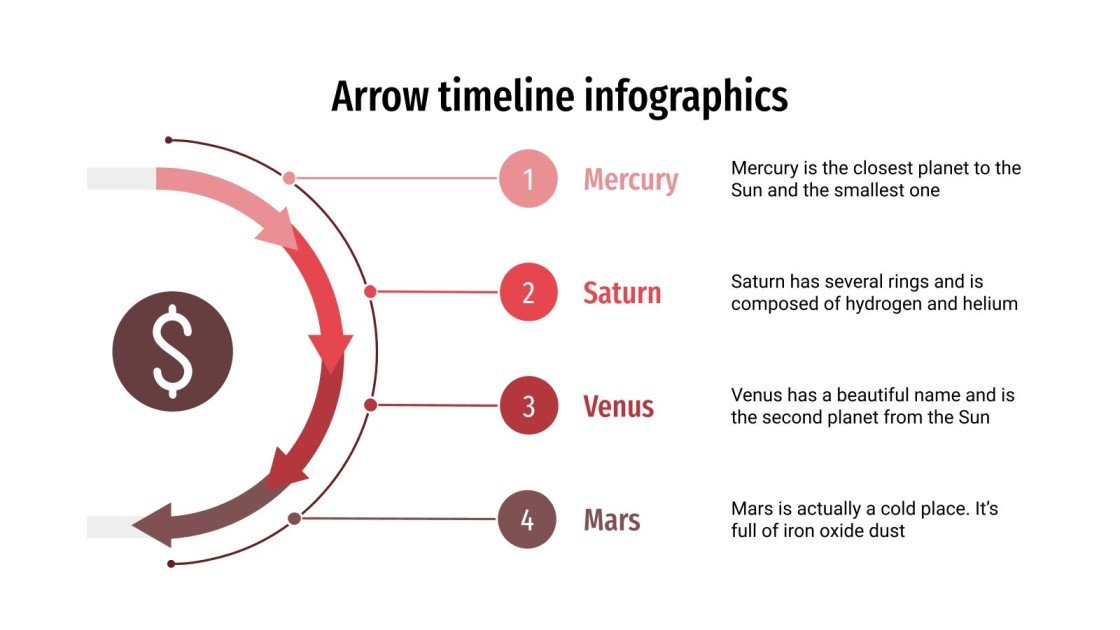 Arrow Timeline Infographics | Google Slides & PowerPoint