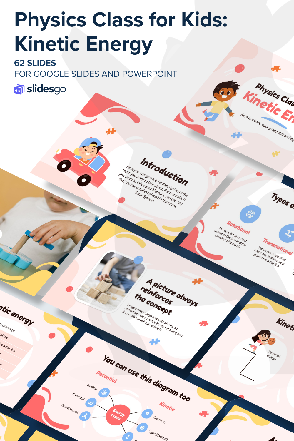 Physics Class for Kids: Kinetic Energy | Google Slides & PPT