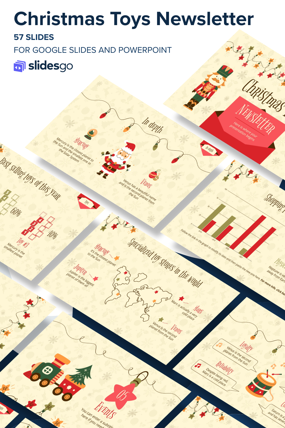 Christmas Toys Newsletter | Google Slides & PowerPoint