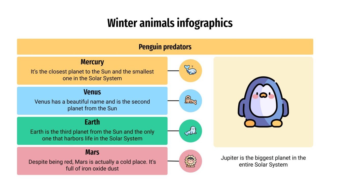 Winter Animals Infographics | Google Slides & PowerPoint