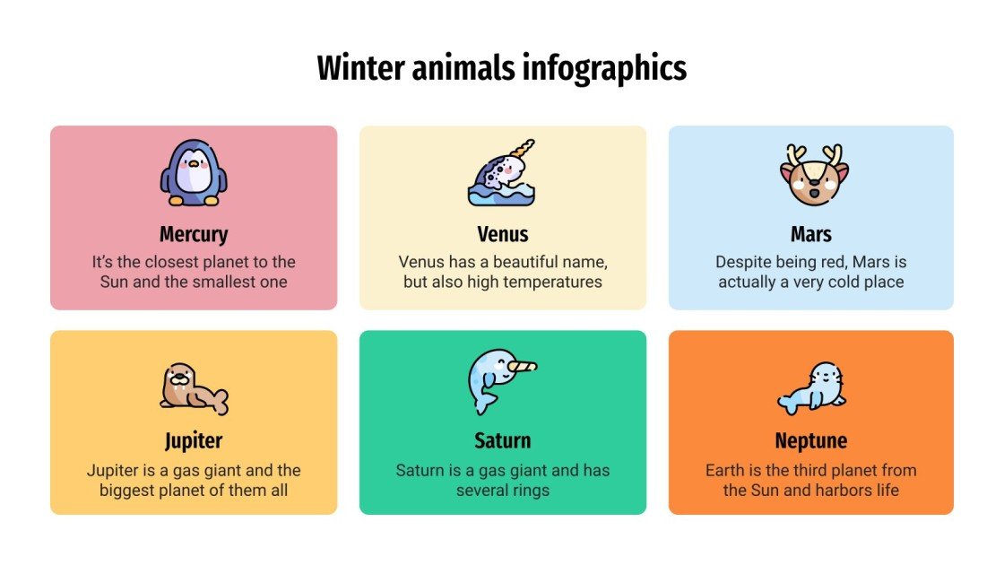 Winter Animals Infographics | Google Slides & PowerPoint