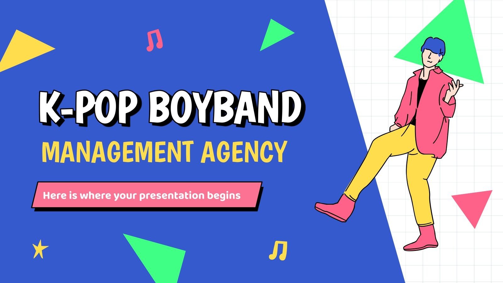 Free K-pop templates for Google Slides and PowerPoint