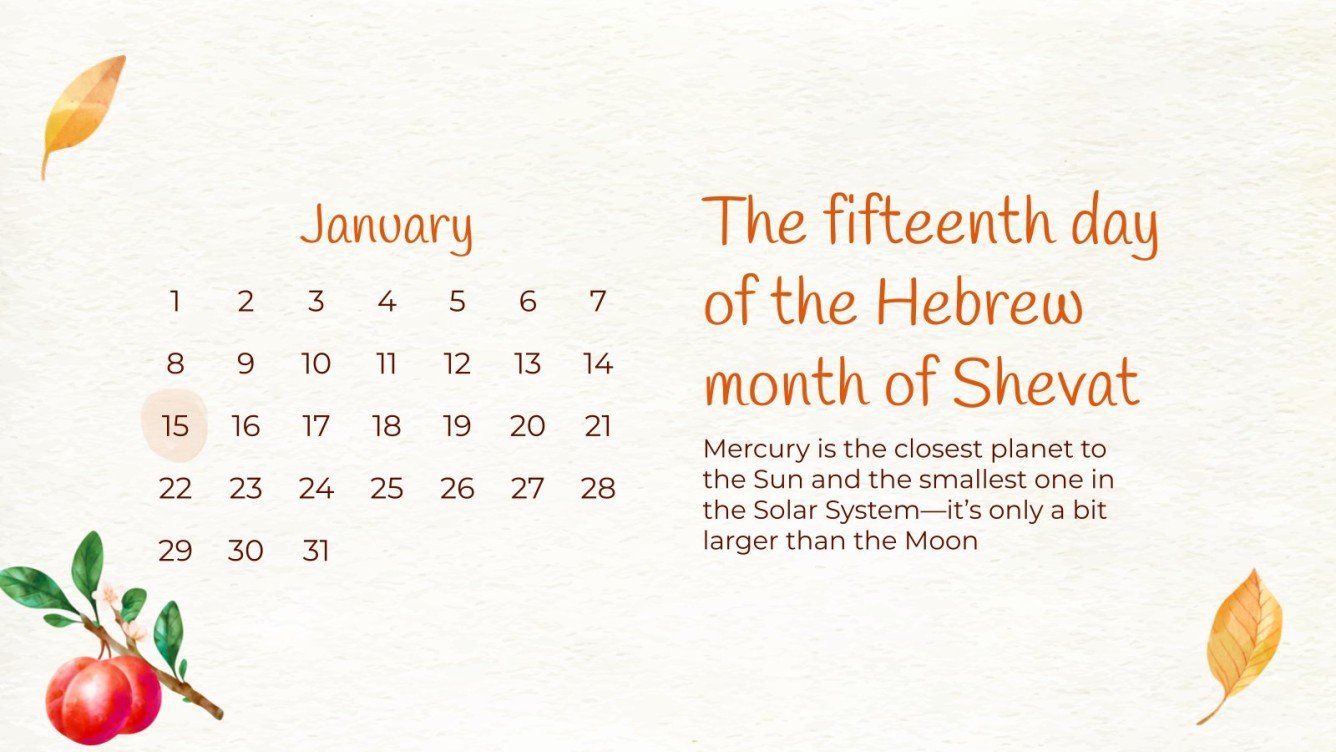 The Jewish Tree Holiday: Tu BiShvat | Google Slides & PPT