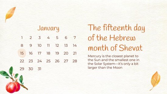 The Jewish Tree Holiday: Tu BiShvat | Google Slides & PPT