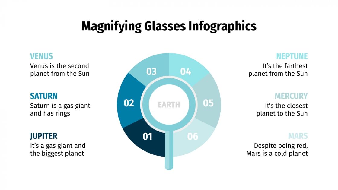 Magnifying Glasses Infographics for Google Slides and PPT