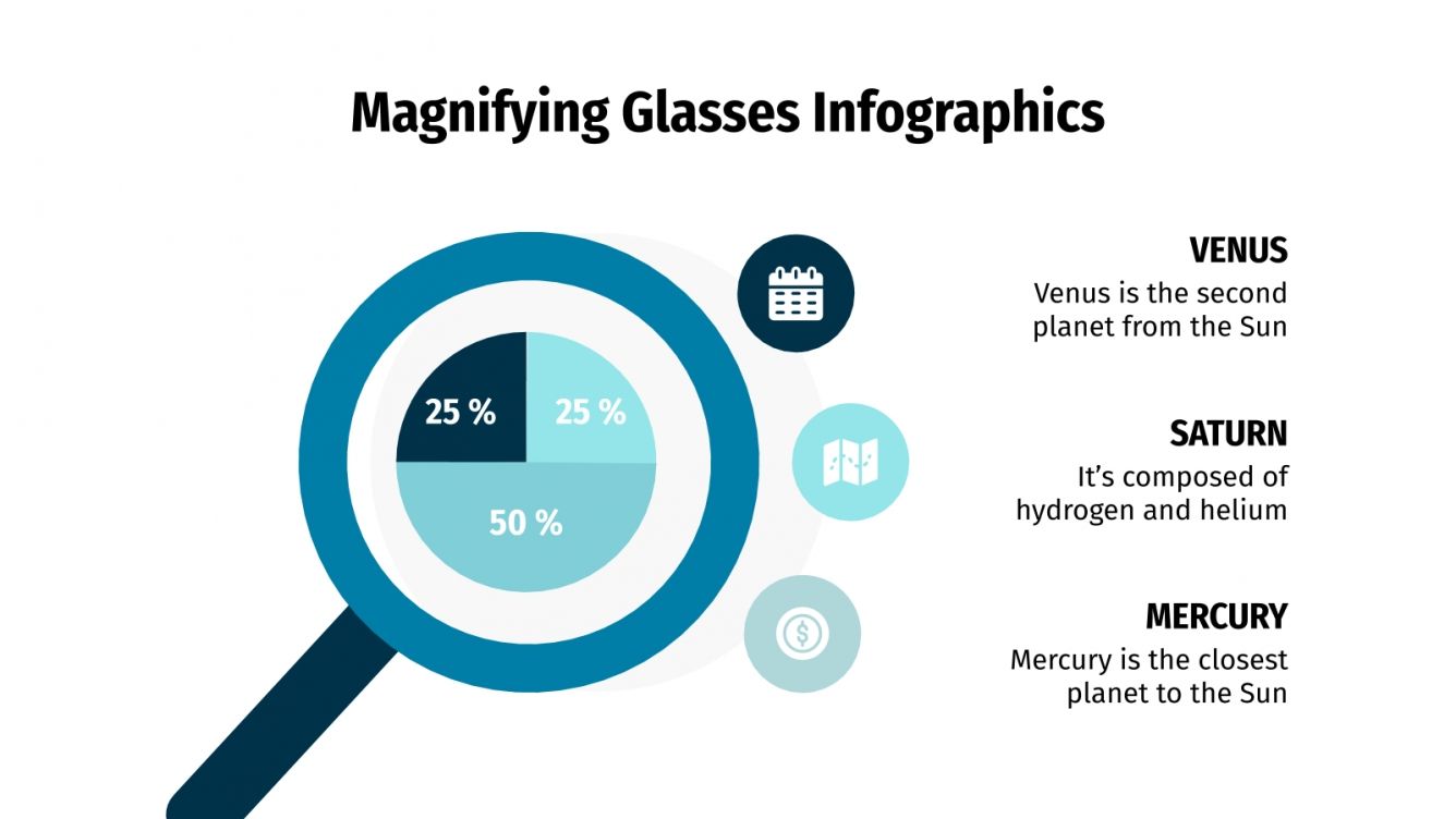 Magnifying Glasses Infographics for Google Slides and PPT