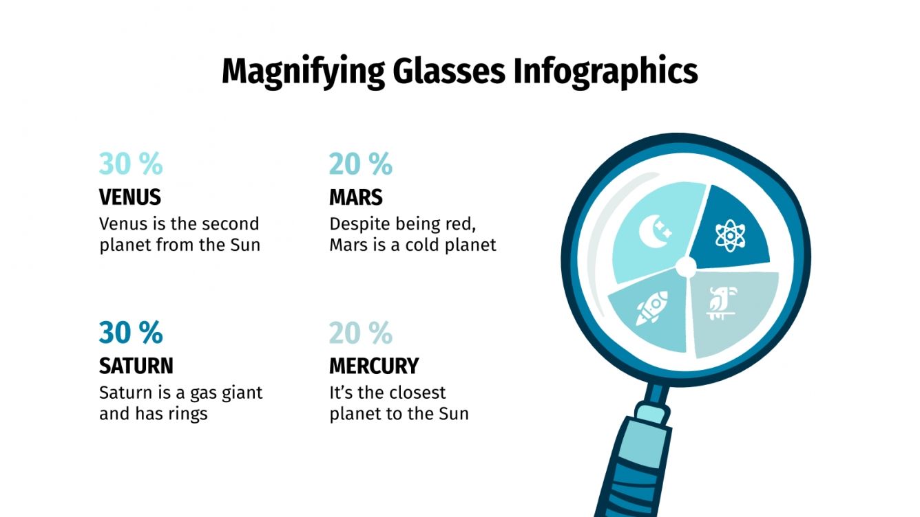 Magnifying Glasses Infographics for Google Slides and PPT