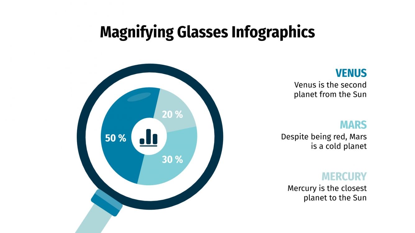 Magnifying Glasses Infographics for Google Slides and PPT