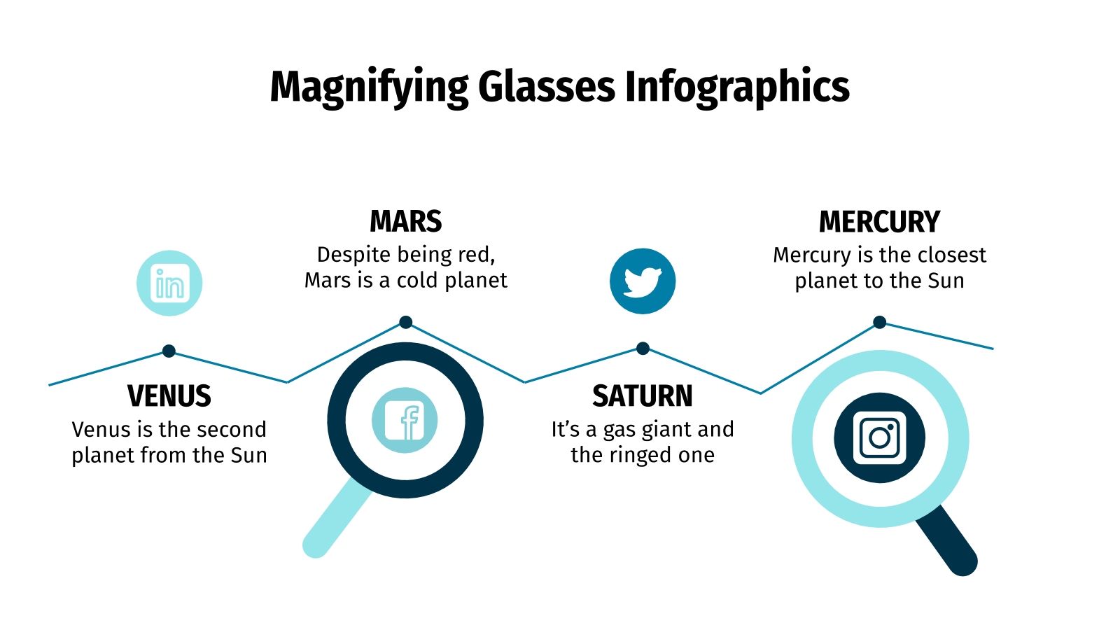Magnifying Glasses Infographics for Google Slides and PPT