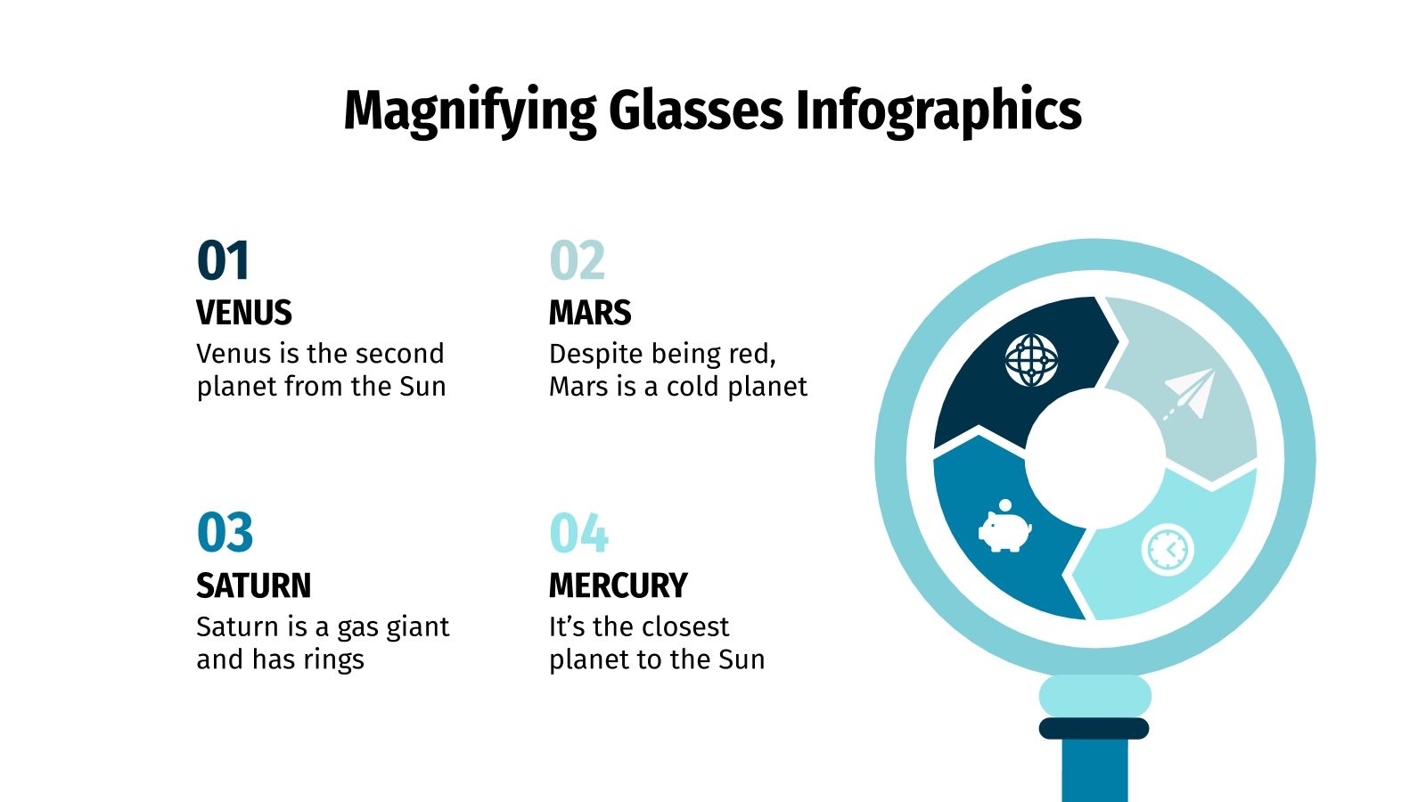 Magnifying Glasses Infographics for Google Slides and PPT