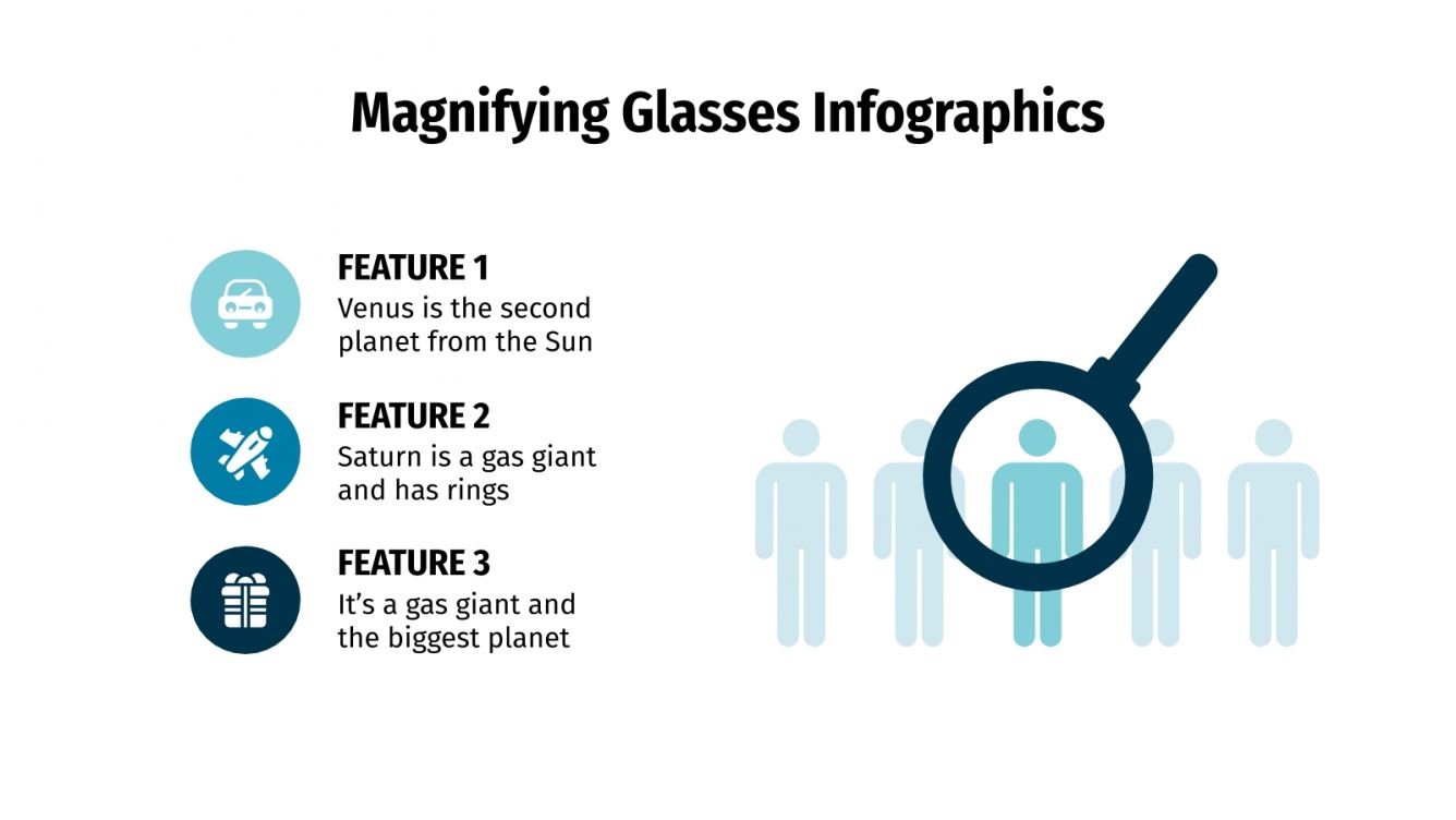 Magnifying Glasses Infographics for Google Slides and PPT