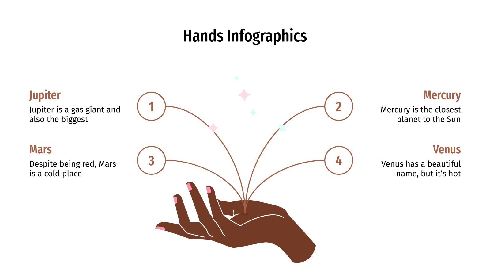 Hands Infographics Google Slides theme and PowerPoint template