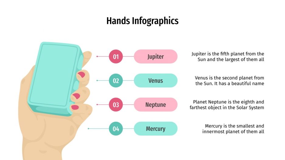 Hands Infographics Google Slides theme and PowerPoint template