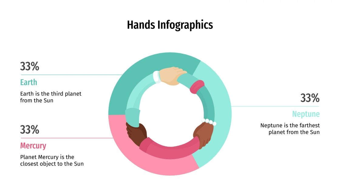 Hand with infographic free powerpoint template - tolfsclub
