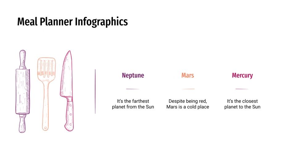 Meal Planner Infographics Google Slides and PowerPoint template