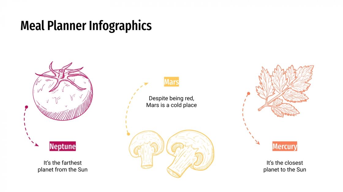 Meal Planner Infographics Google Slides and PowerPoint template