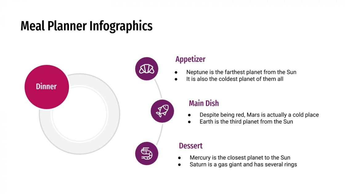 Meal Planner Infographics Google Slides and PowerPoint template