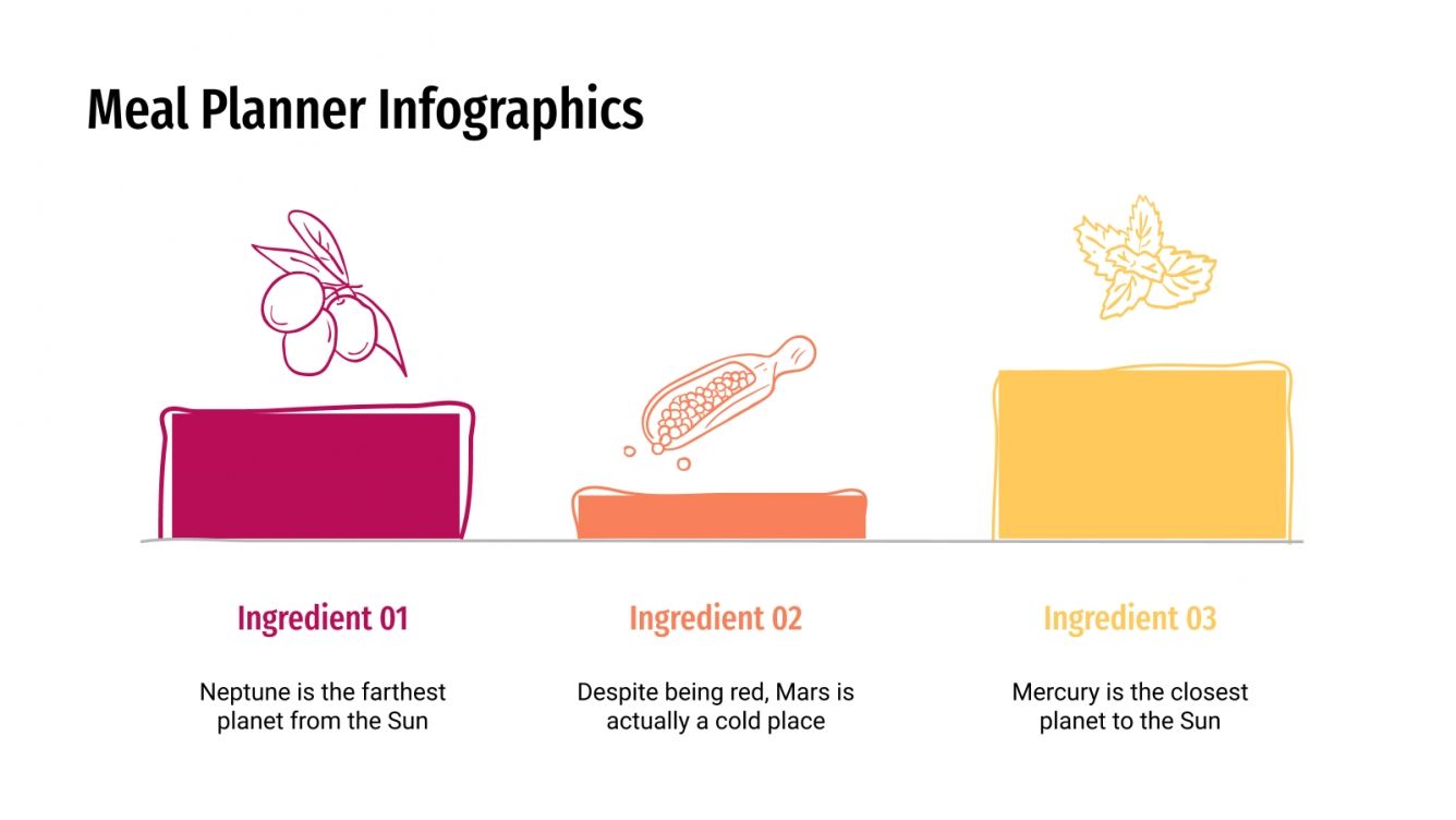 Meal Planner Infographics Google Slides and PowerPoint template