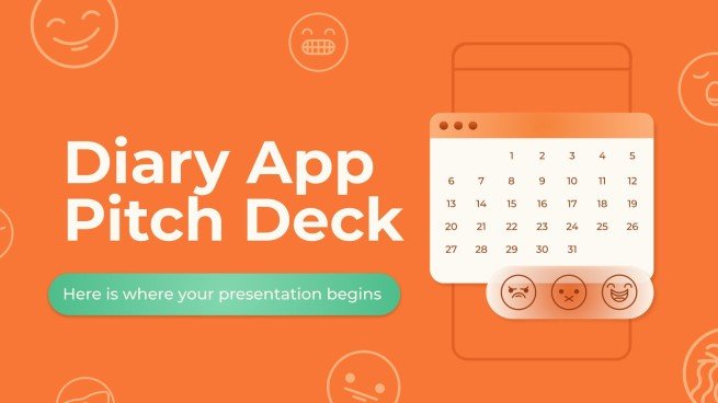 Free Google Slides & PowerPoint templates for a diary