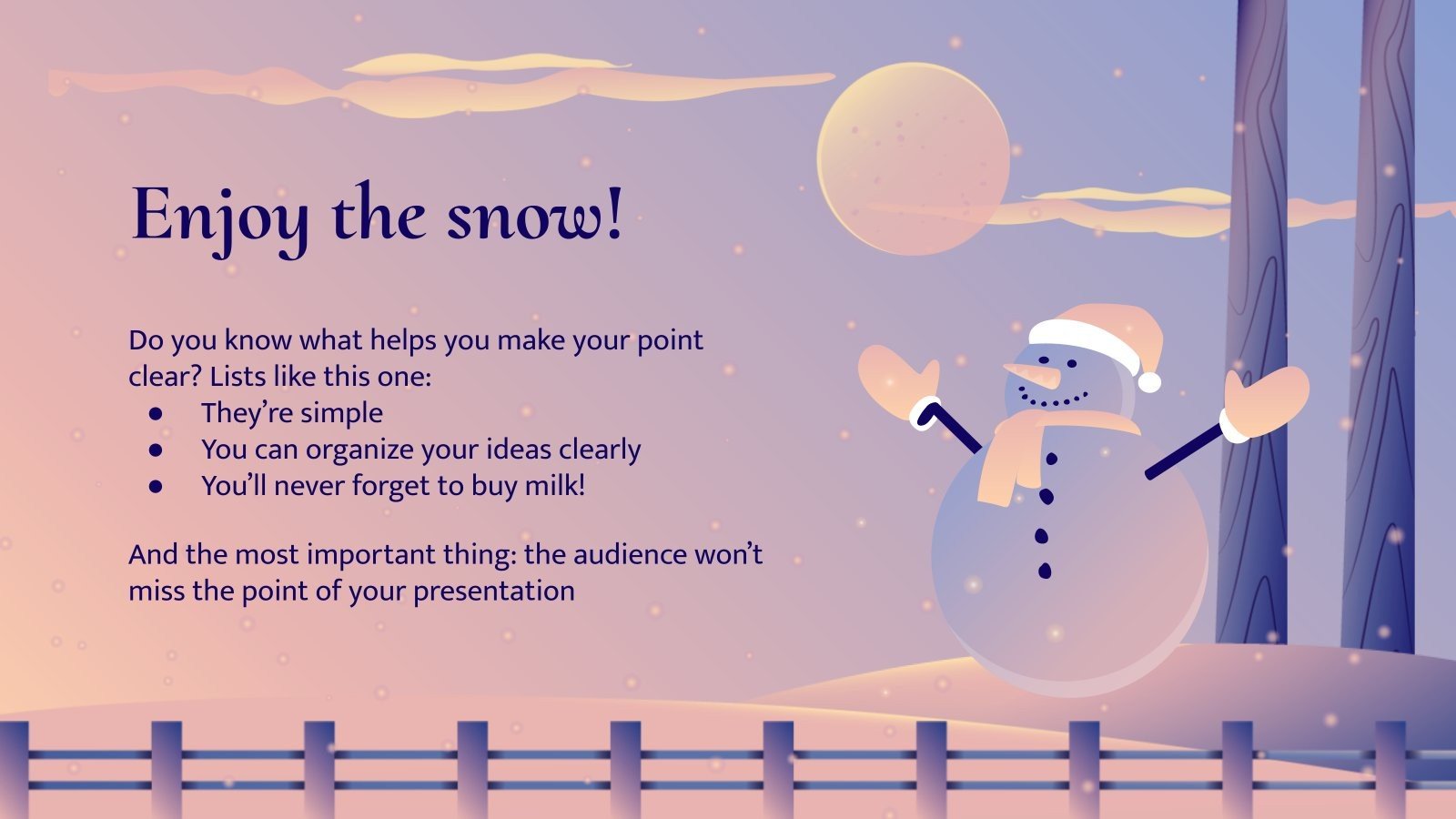 International Snow Day Minitheme | Google Slides & PPT