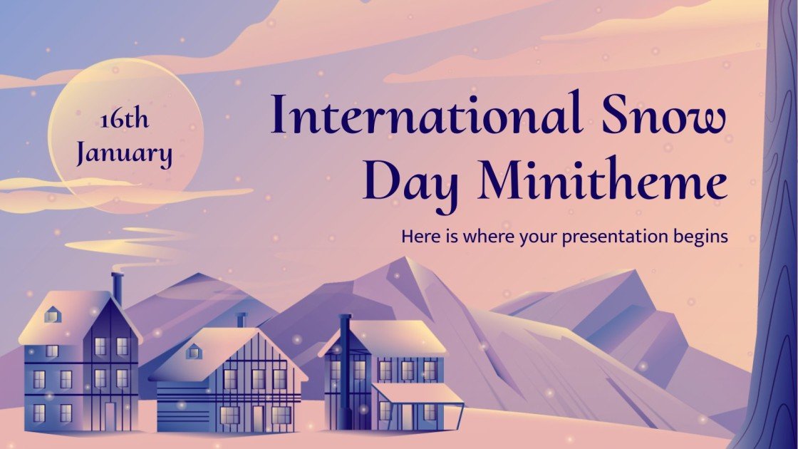 Free snow templates for Google Slides & PowerPoint