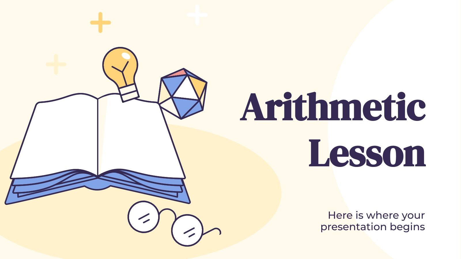 Arithmetic Lesson Google Slides theme & PowerPoint template