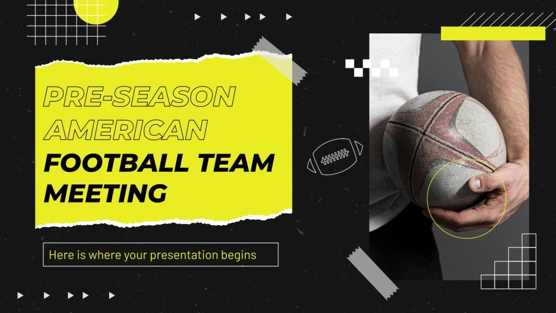 Pre-Season American Football Team Meeting | Google Slides & PPT