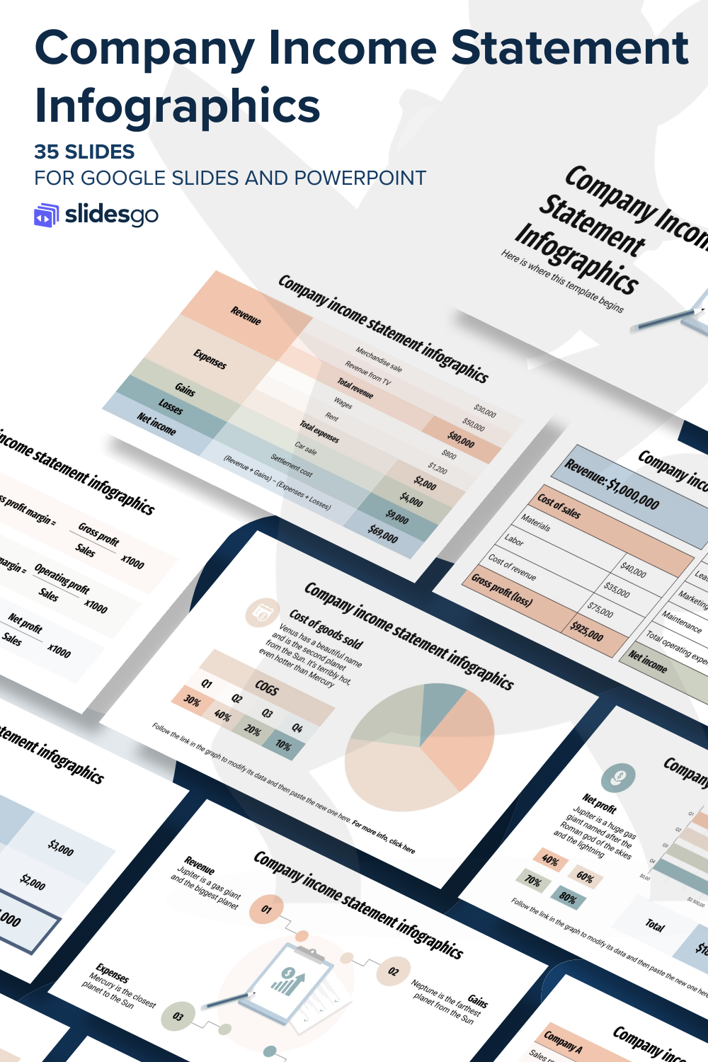 Company Income Statement Infographics | Google Slides & PPT