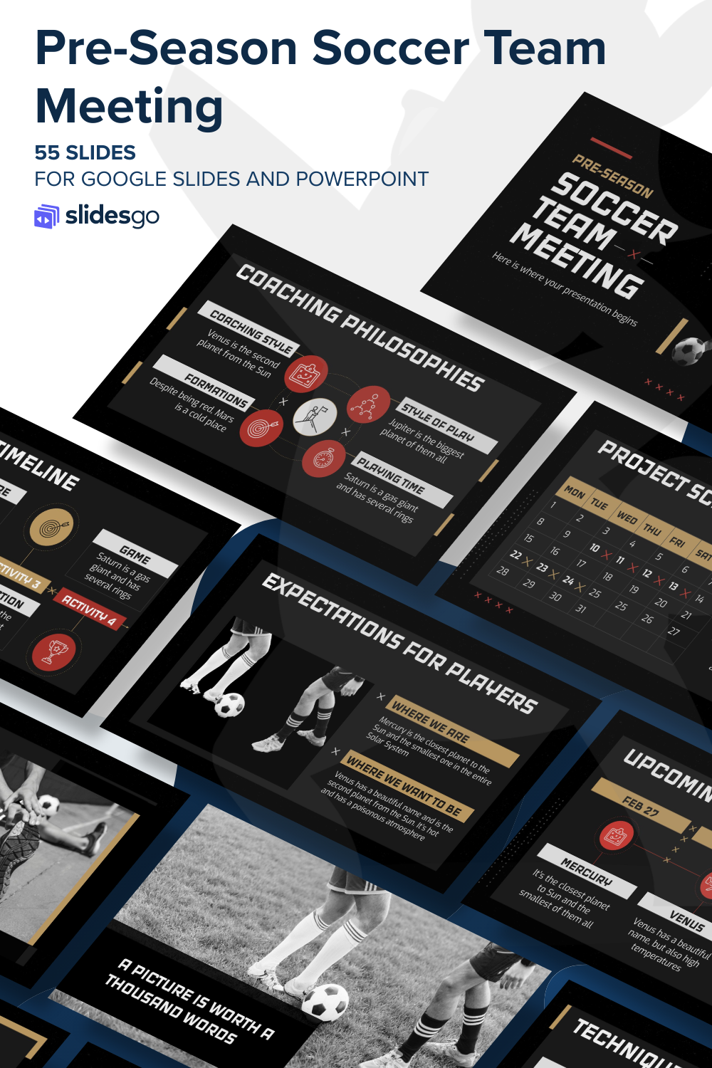 Pre-Season Soccer Team Meeting | Google Slides & PowerPoint