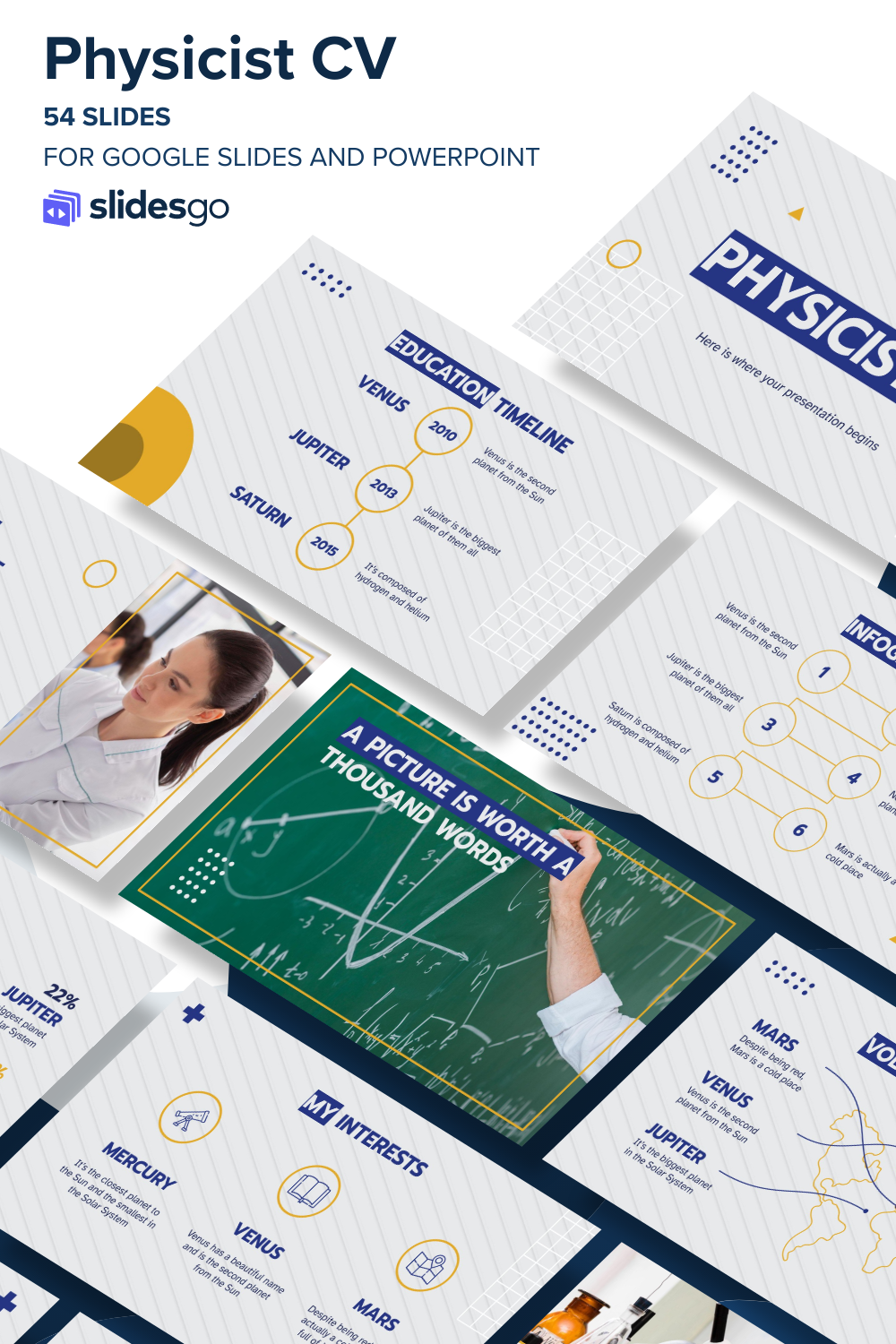 Physicist CV | Google Slides theme & PowerPoint template