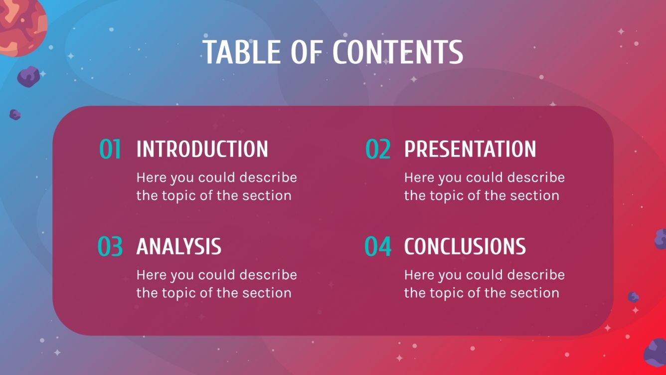 Outer Space Google Slides theme & PowerPoint template