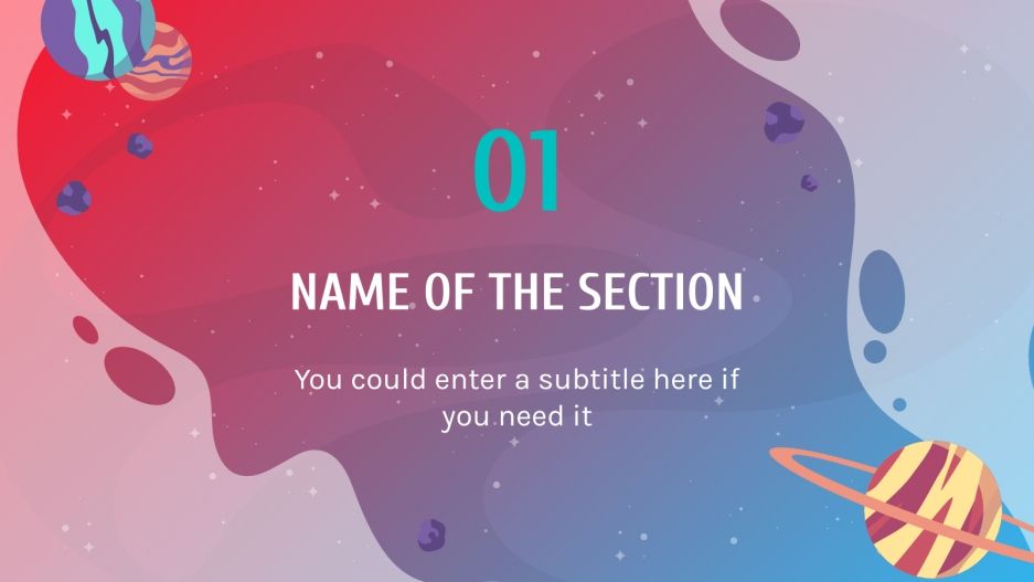 Outer Space Google Slides theme & PowerPoint template