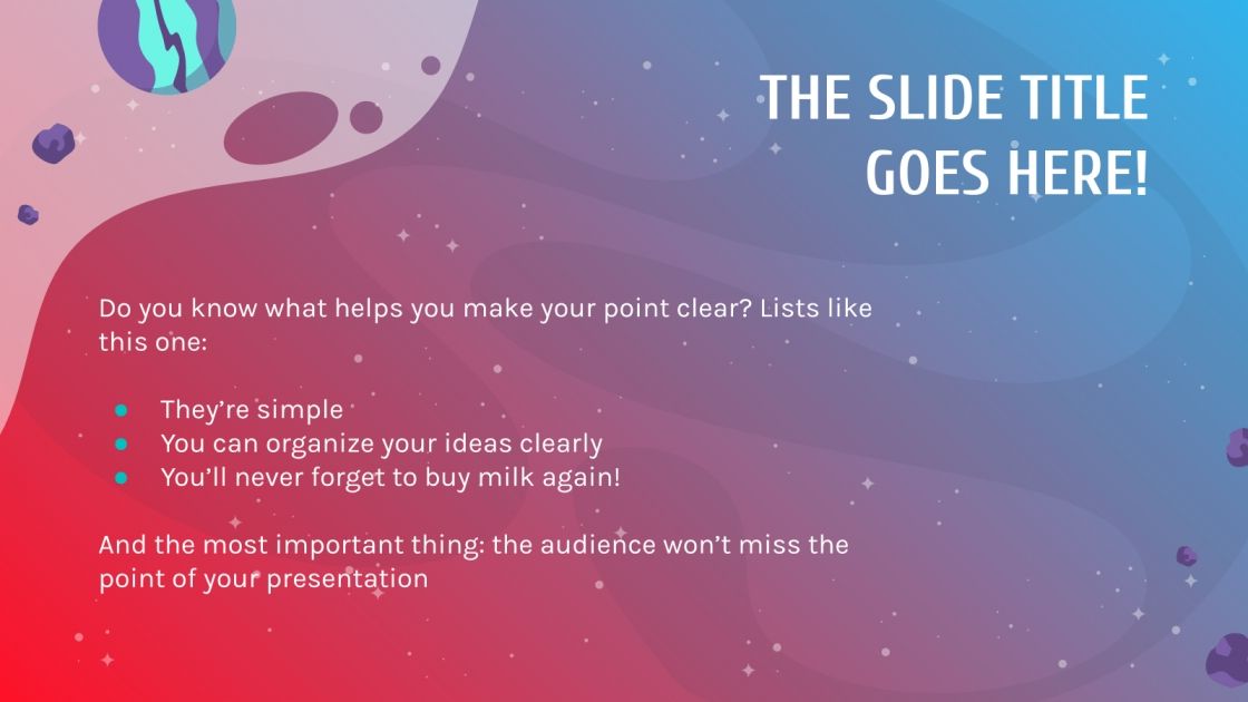 Outer Space Google Slides theme & PowerPoint template
