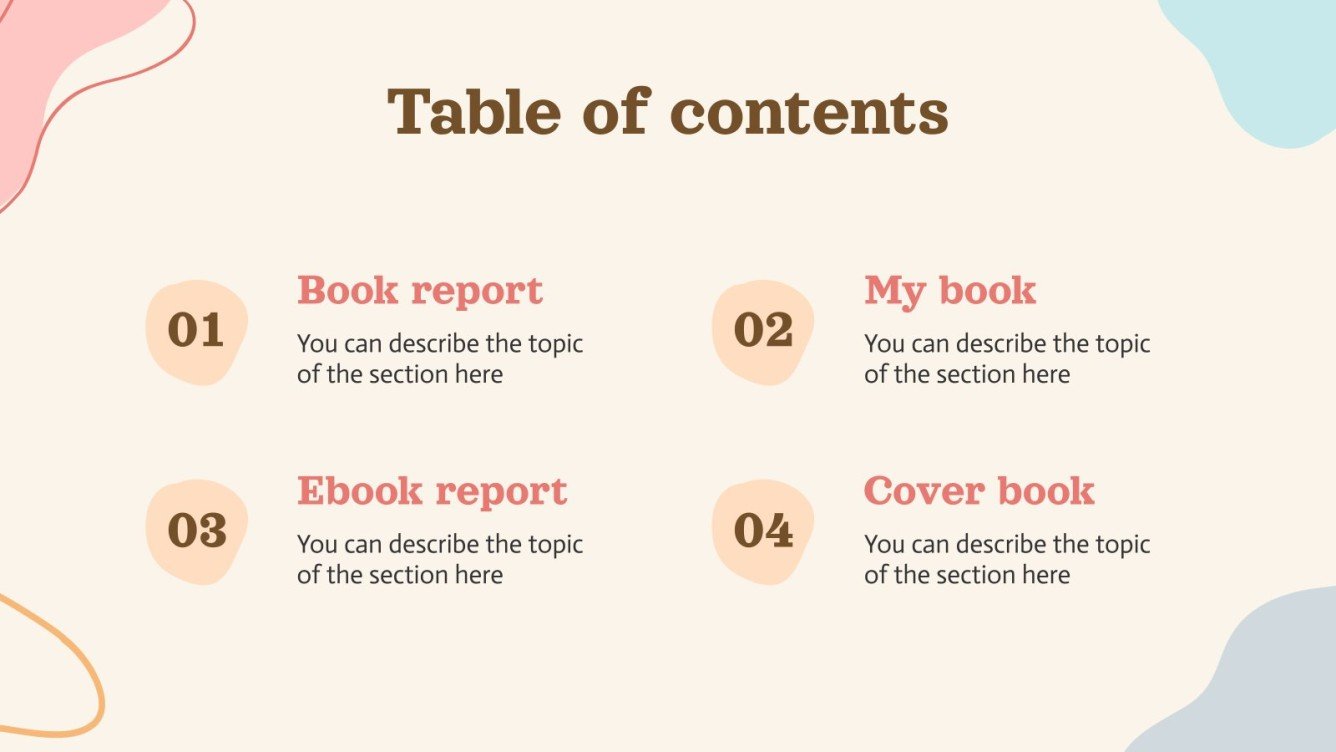 Wavy Book Report for Middle School | Google Slides & PPT