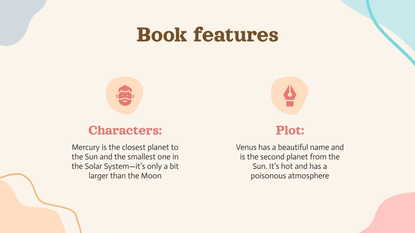 Wavy Book Report for Middle School | Google Slides & PPT