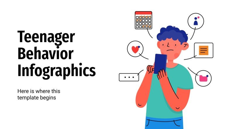 Teenager Behavior Infographics | Google Slides & PowerPoint