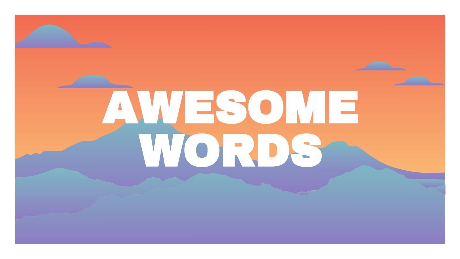 Gradient Landscapes Google Slides & PowerPoint template