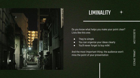 Tesis: ¿qué es la liminalidad? | Google Slides y PowerPoint