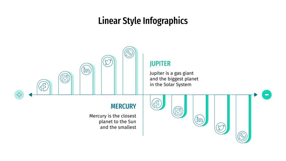 Linear Style Infographics Google Slides and PowerPoint template