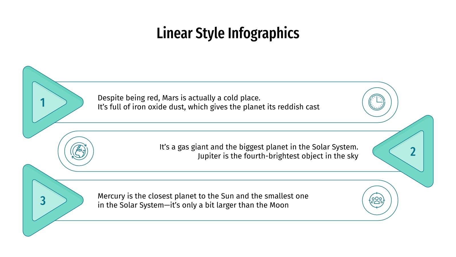 Linear Style Infographics Google Slides and PowerPoint template