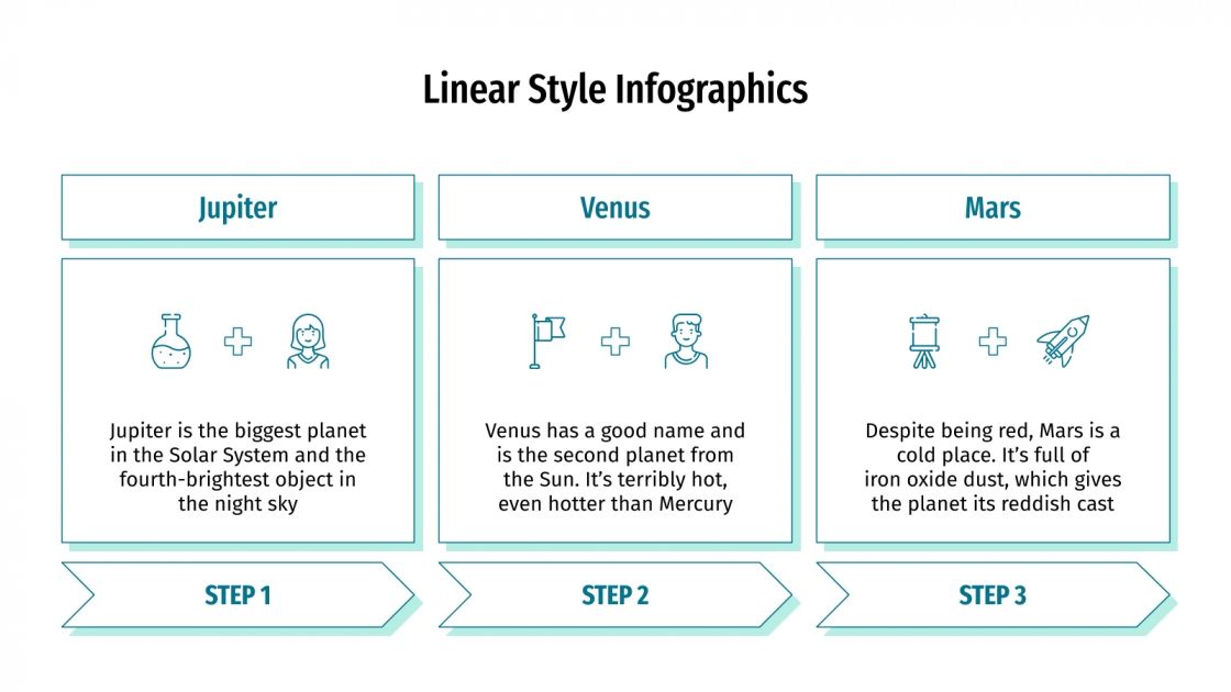 Linear Style Infographics Google Slides and PowerPoint template
