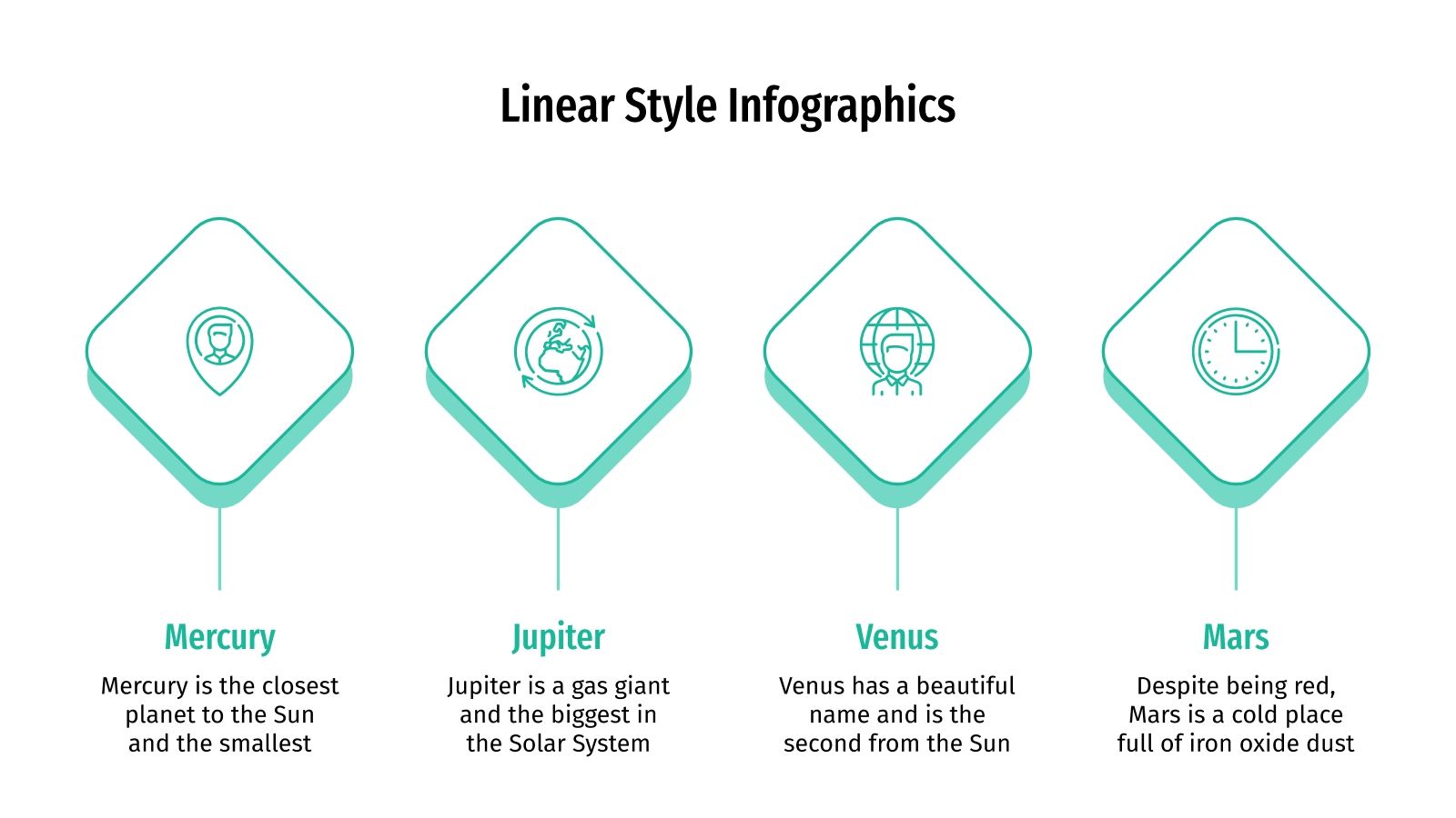 Linear Style Infographics Google Slides and PowerPoint template