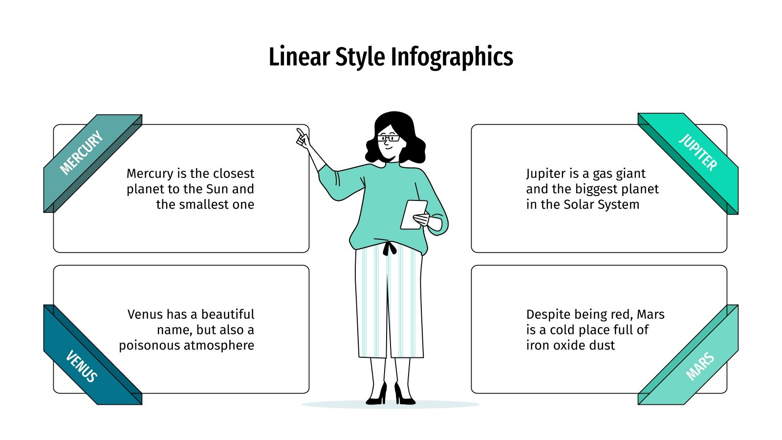 Linear Style Infographics Google Slides and PowerPoint template