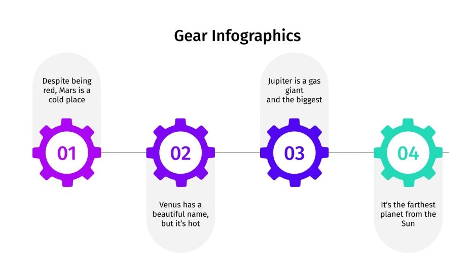 Gear Infographics Google Slides theme and PowerPoint template