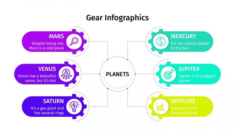 Zahnrad-Infografik | Google Slides & PowerPoint