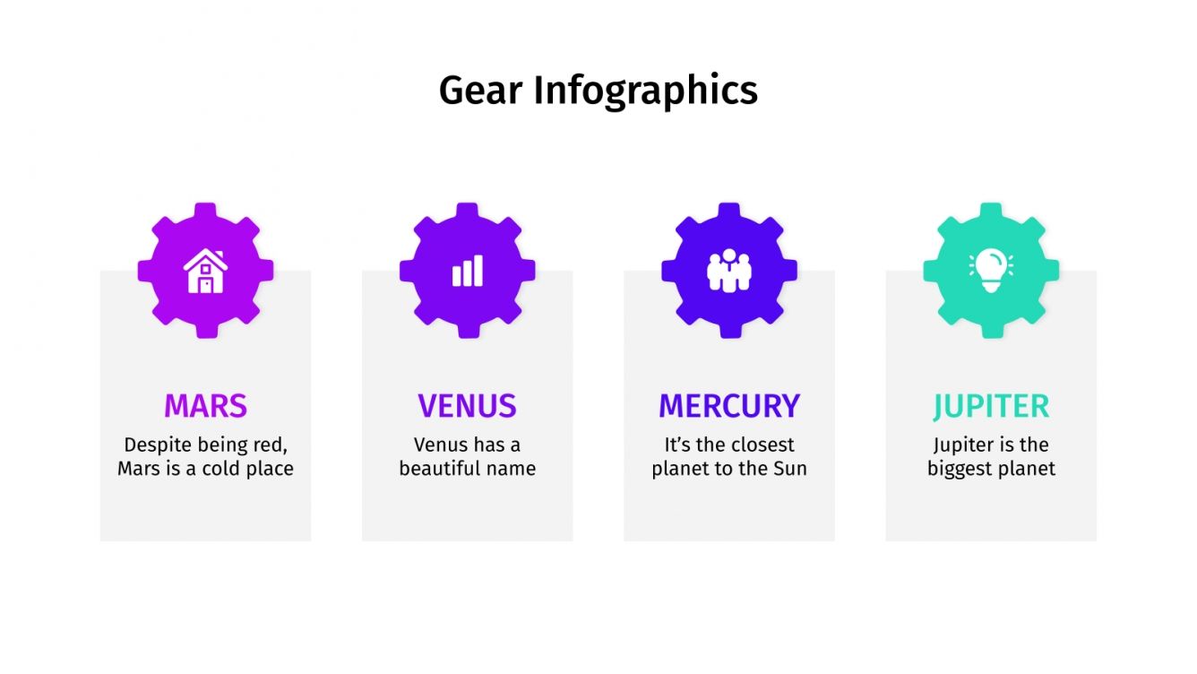 Gear Infographics Google Slides theme and PowerPoint template