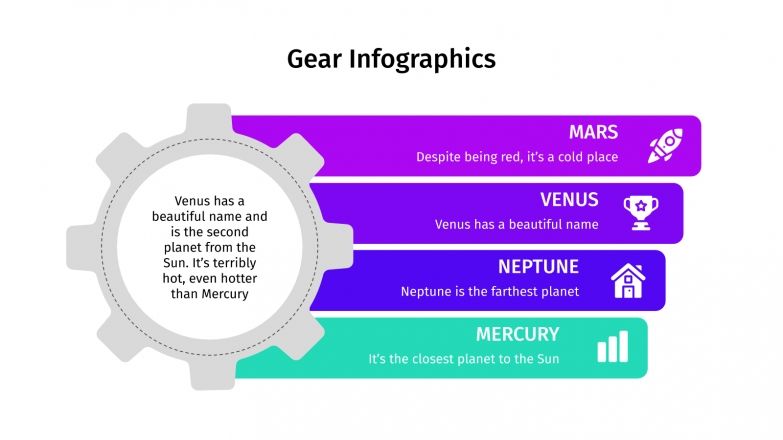 Gear Infographics Google Slides theme and PowerPoint template