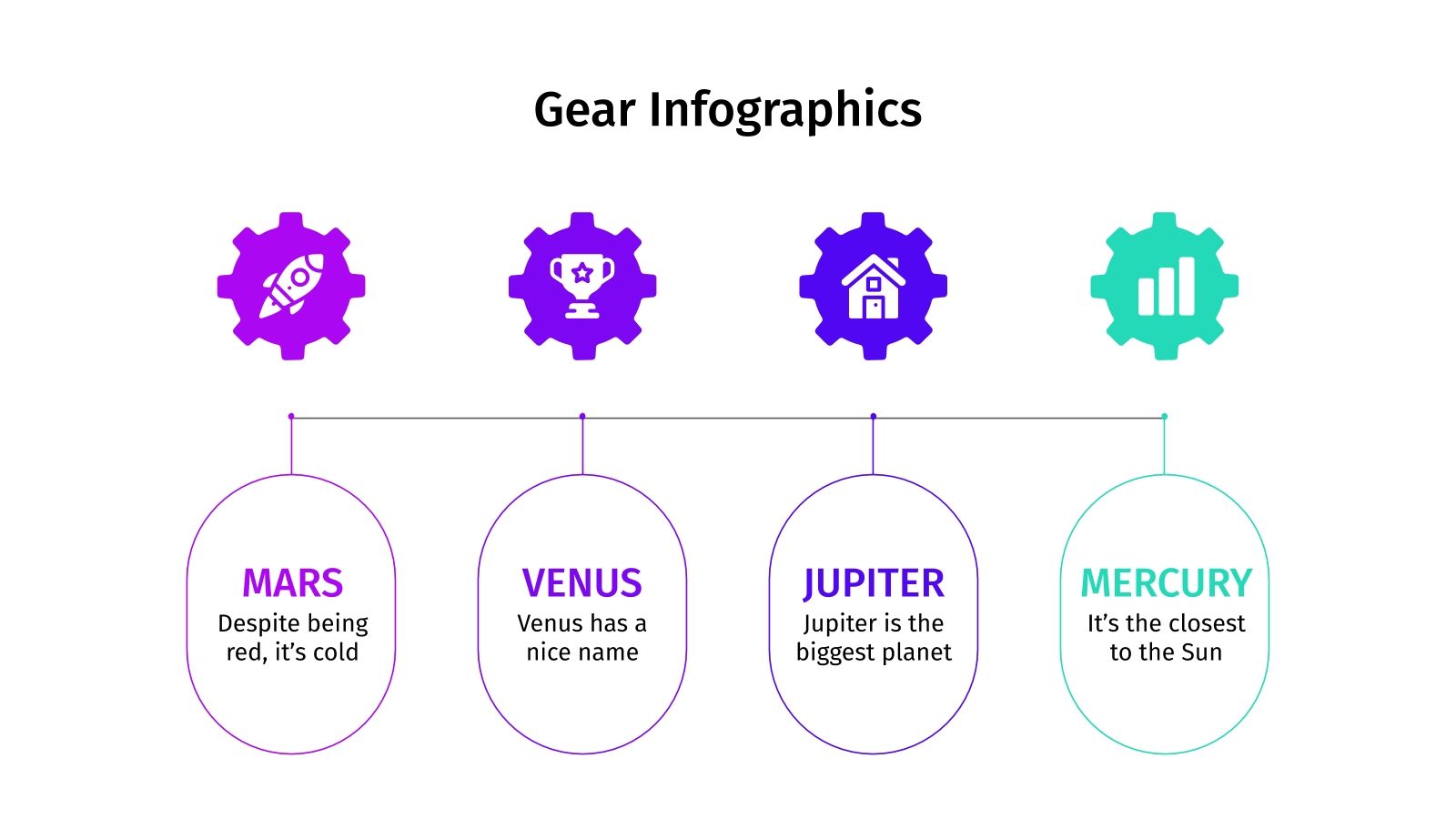 Gear Infographics Google Slides theme and PowerPoint template