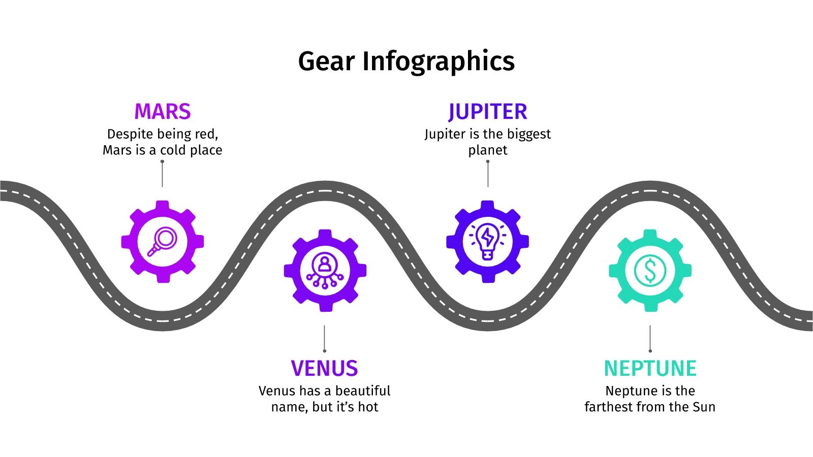 Zahnrad-Infografik | Google Slides & PowerPoint