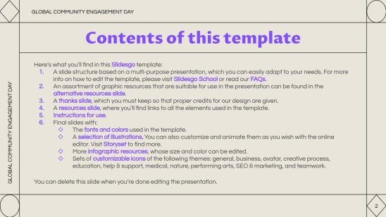 Global Community Engagement Day | Google Slides & PPT